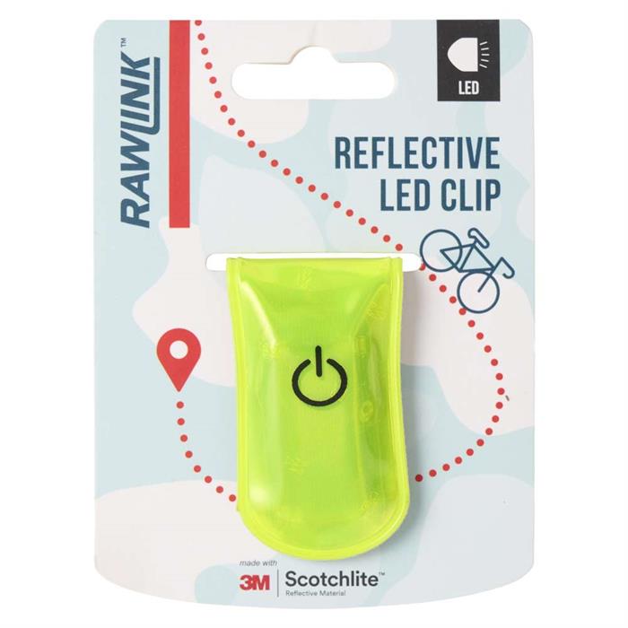 Reflex clips med rött LED ljus